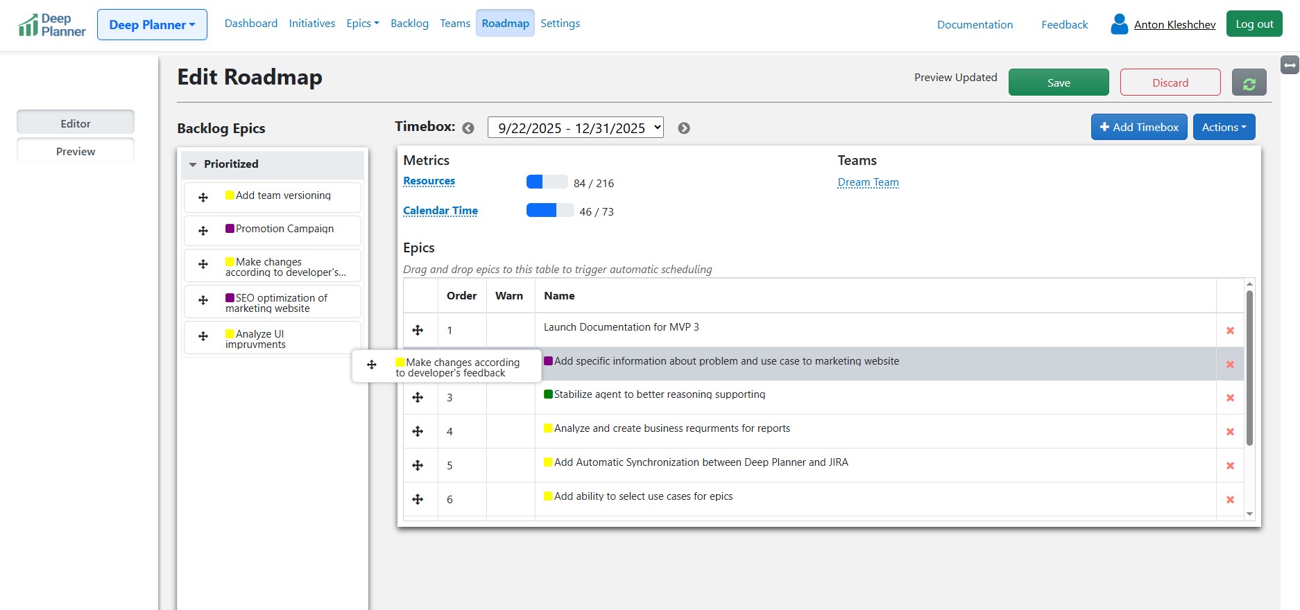 Creating a Roadmap Forecast: Step by Step Guide - Deep Planner ...